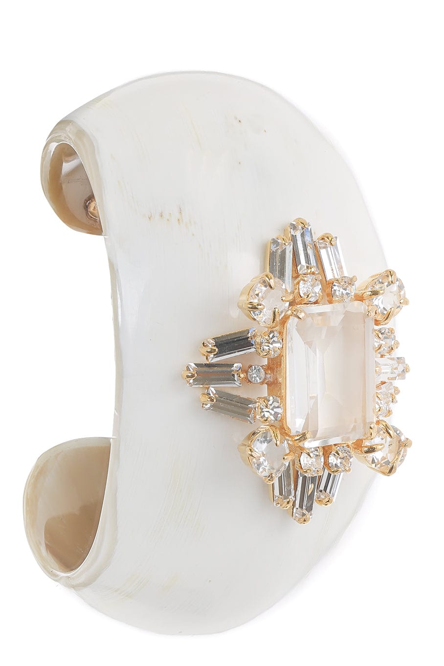 Clear Quartz Horn Cuff | BOUNKIT JEWELRY – Marissa Collections