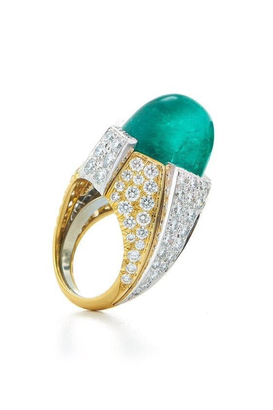 Emerald Diamond Ring | DAVID WEBB – Marissa Collections