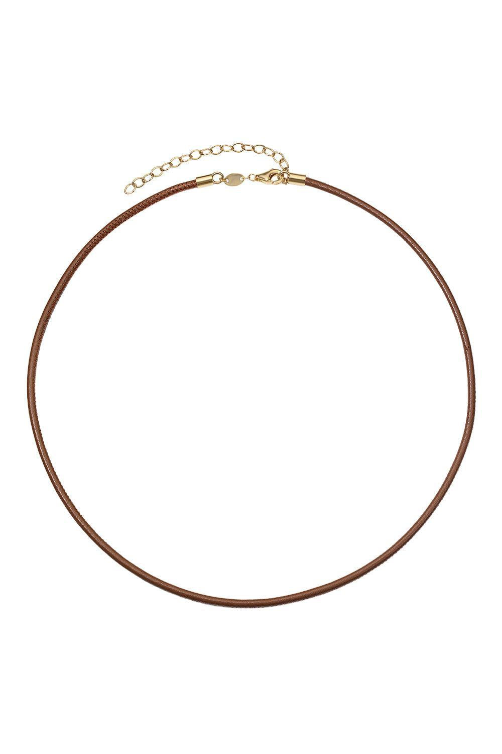 Tobacco Thin Cord Necklace | JADE RUZZO – Marissa Collections