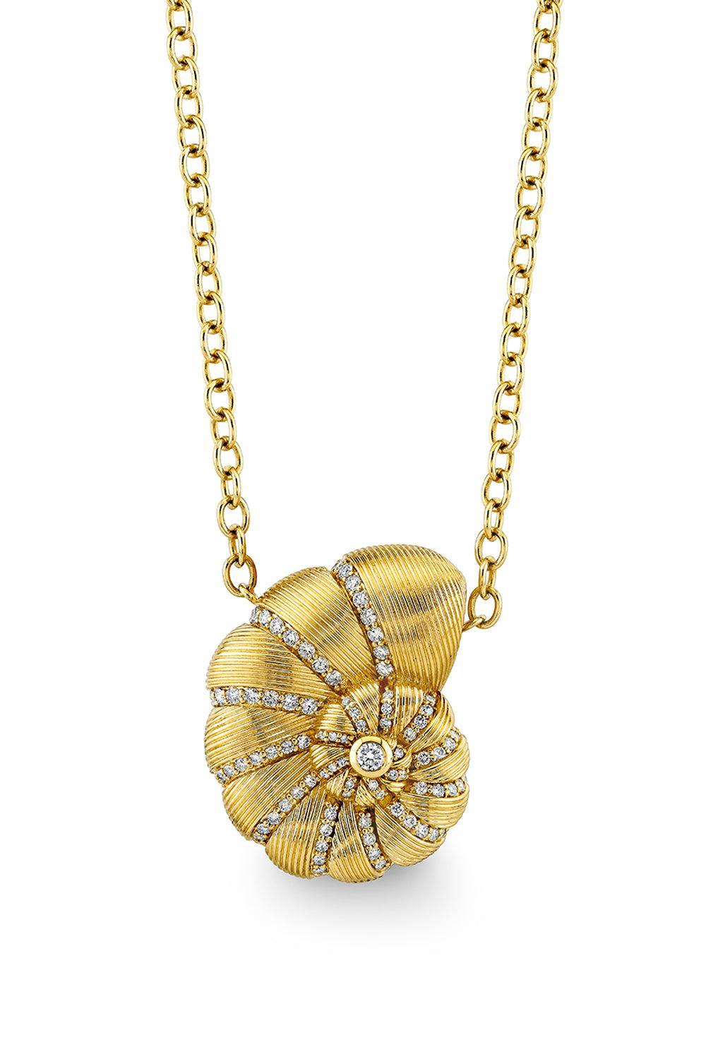 Fluted Nautilus Shell Necklace | SYDNEY EVAN – Marissa Collections