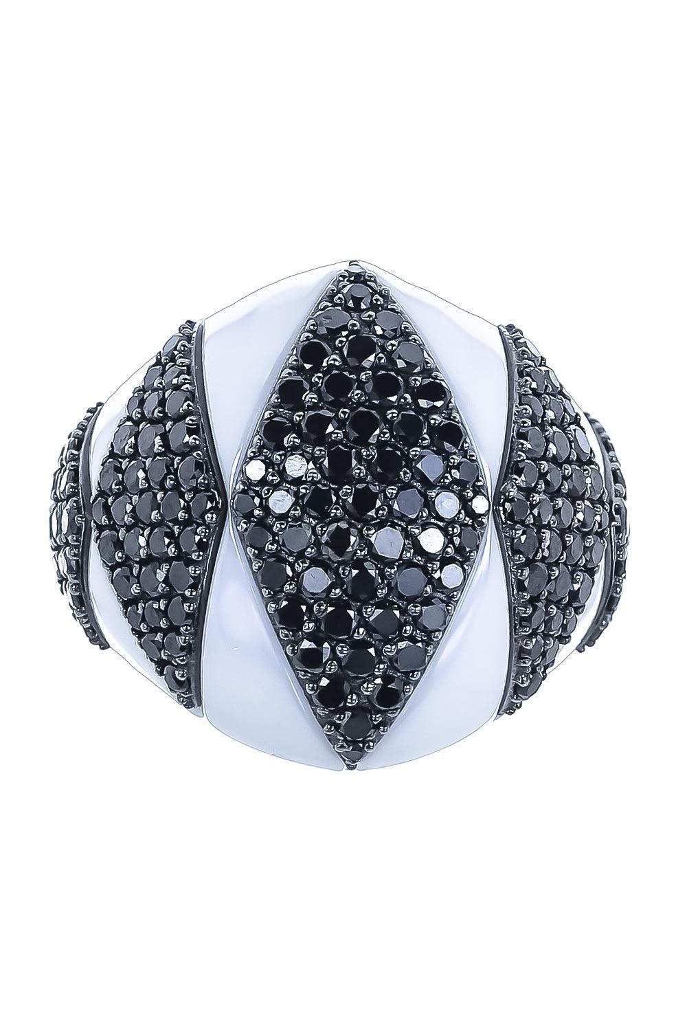 Five Black Diamond White Diva Ring | ROBERTO DEMEGLIO – Marissa Collections