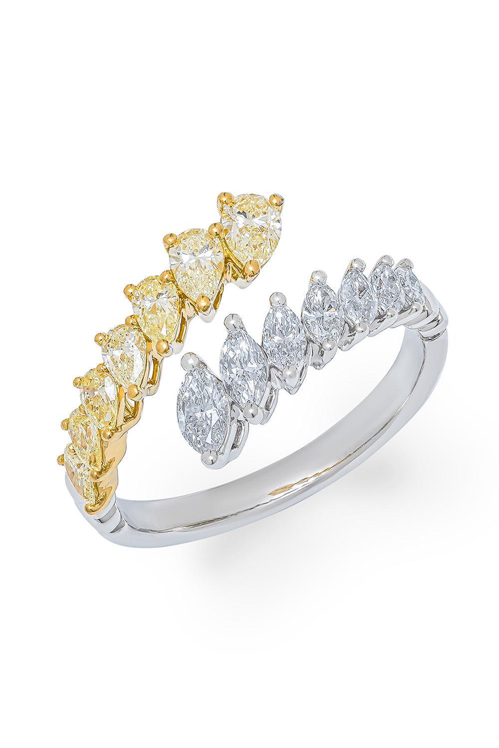 Teardrop Diamond Open Ring | ARZANO – Marissa Collections