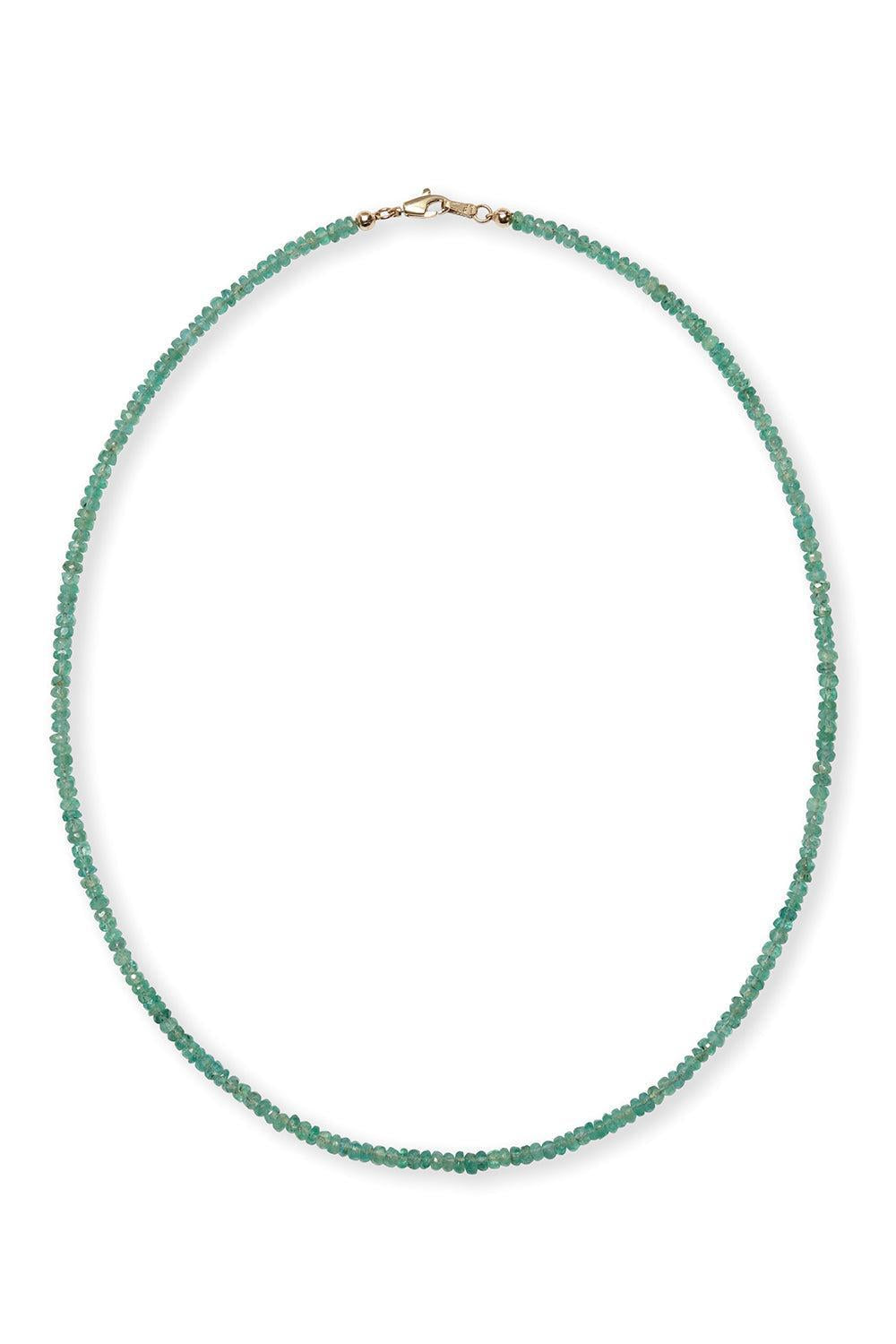 Emerald Tiny Beaded Necklace | LIZZIE FORTUNATO FINE – Marissa Collections