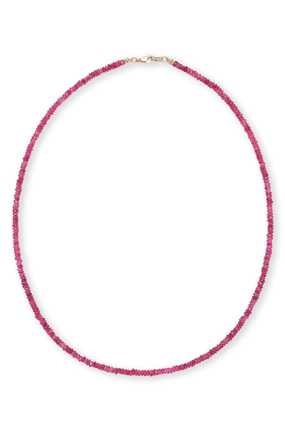 Ruby Tiny Beaded Necklace | LIZZIE FORTUNATO FINE – Marissa Collections