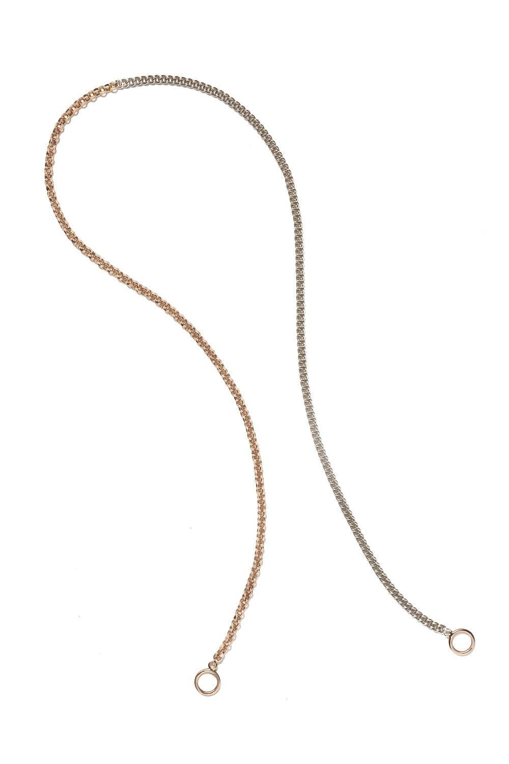 Mixed Up Half And Half Chain Necklace | MARLA AARON – Marissa Collections