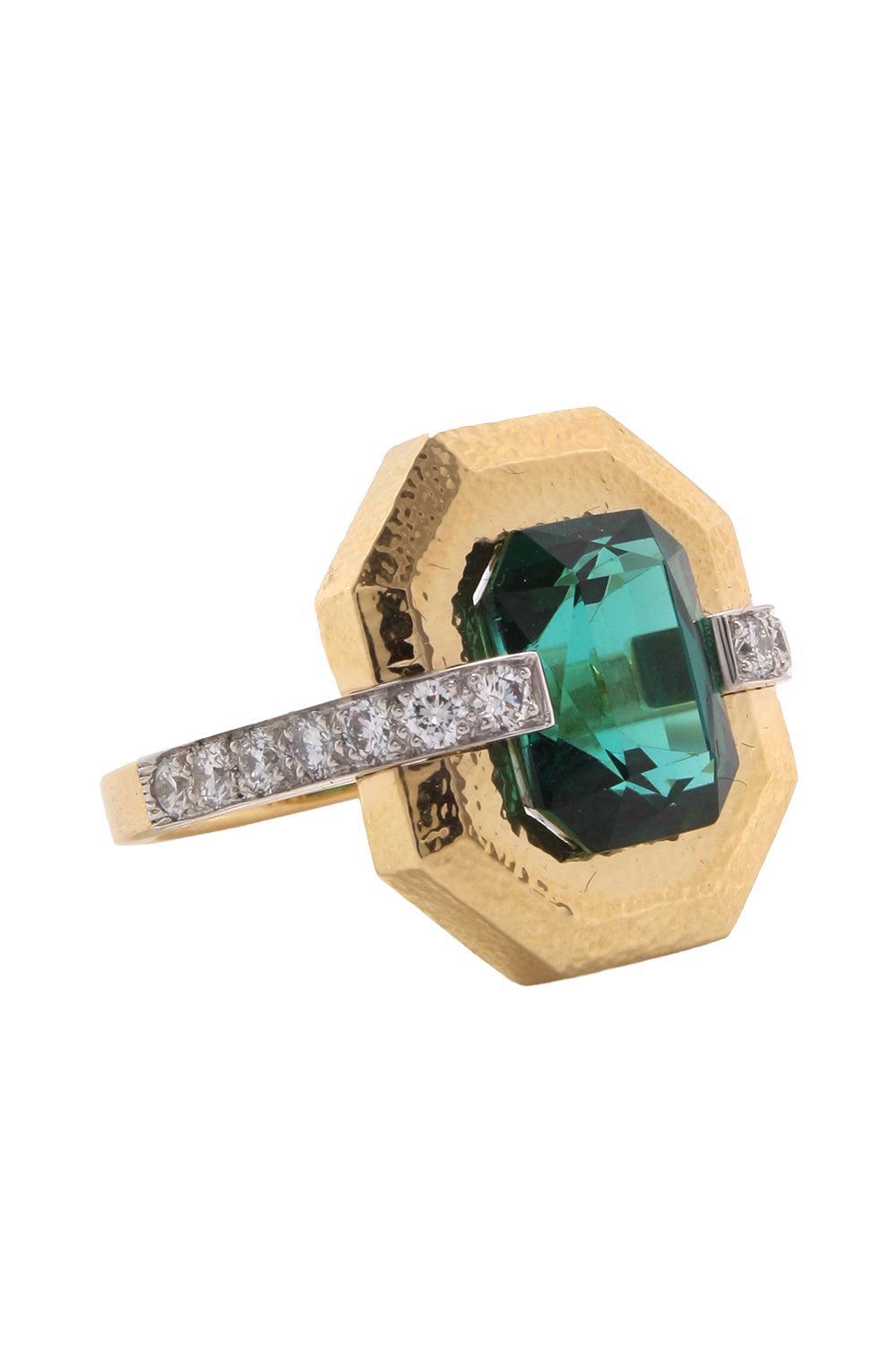 Green Tourmaline Diamond Avenue Ring | DAVID WEBB – Marissa Collections