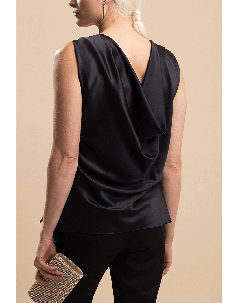 Cowl Back Shell Top | ADAM LIPPES – Marissa Collections