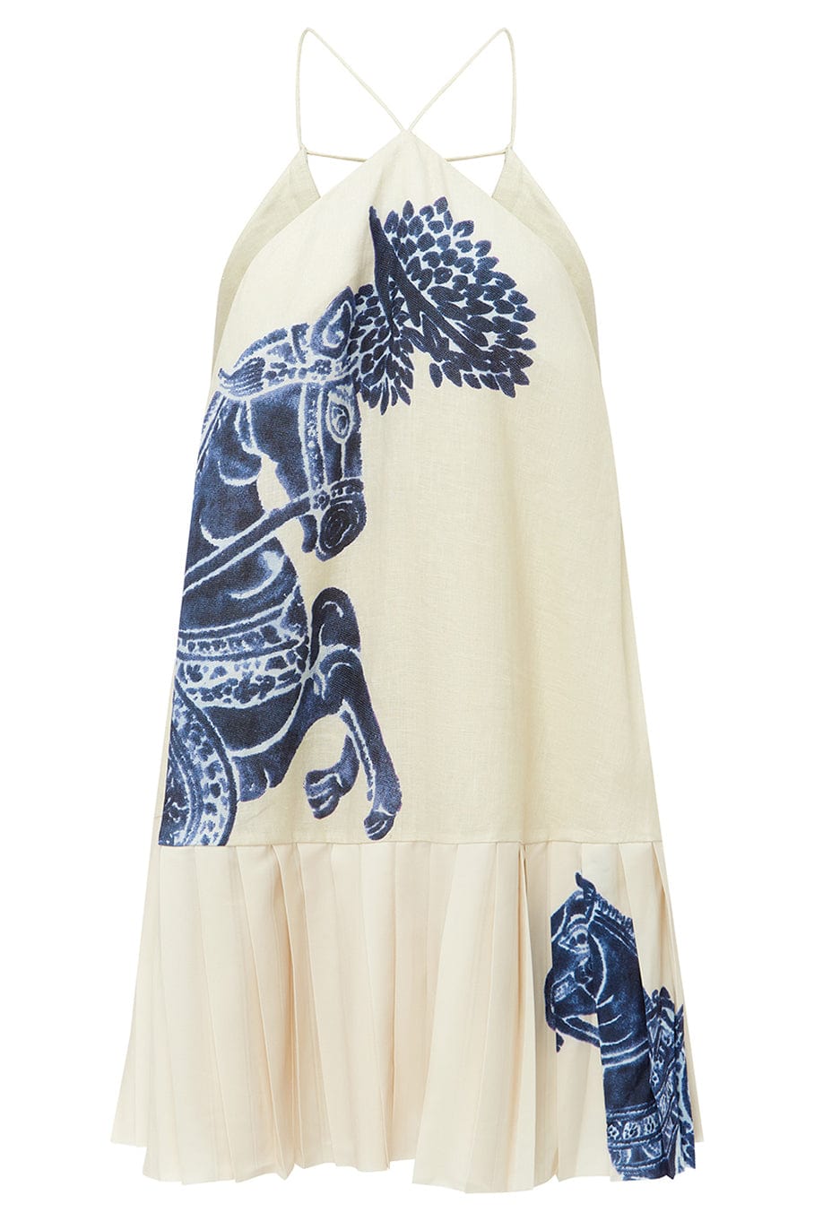 Rider Pleat Hem Mini Dress | ALEMAIS – Marissa Collections