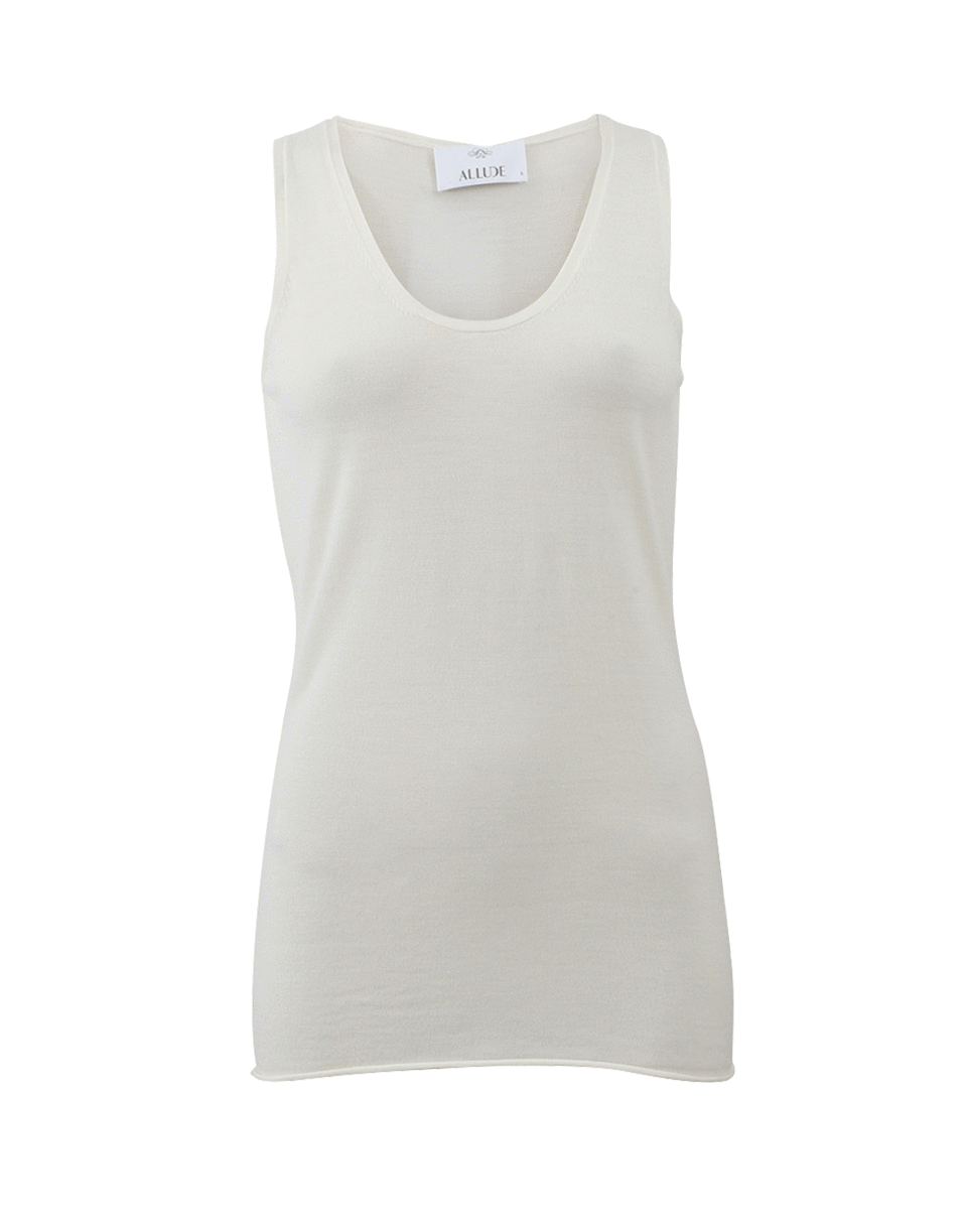 Scoop Neck Shell | ALLUDE – Marissa Collections