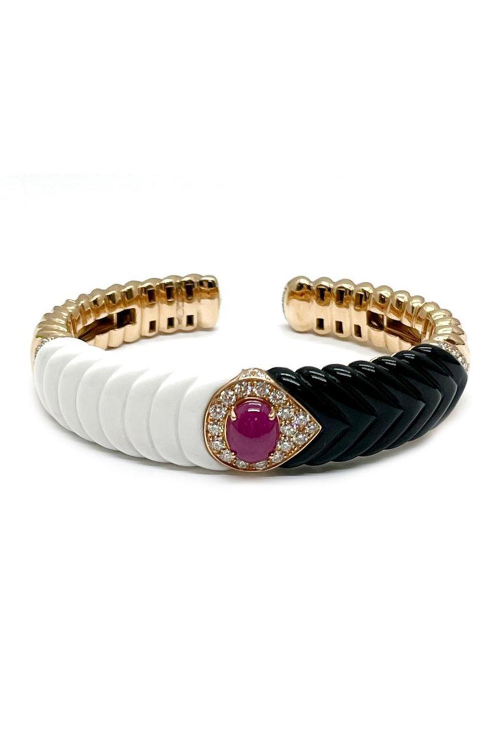 Diamond Ruby Kogolong Bracelet - Rose Gold | ANDREOLI – Marissa Collections