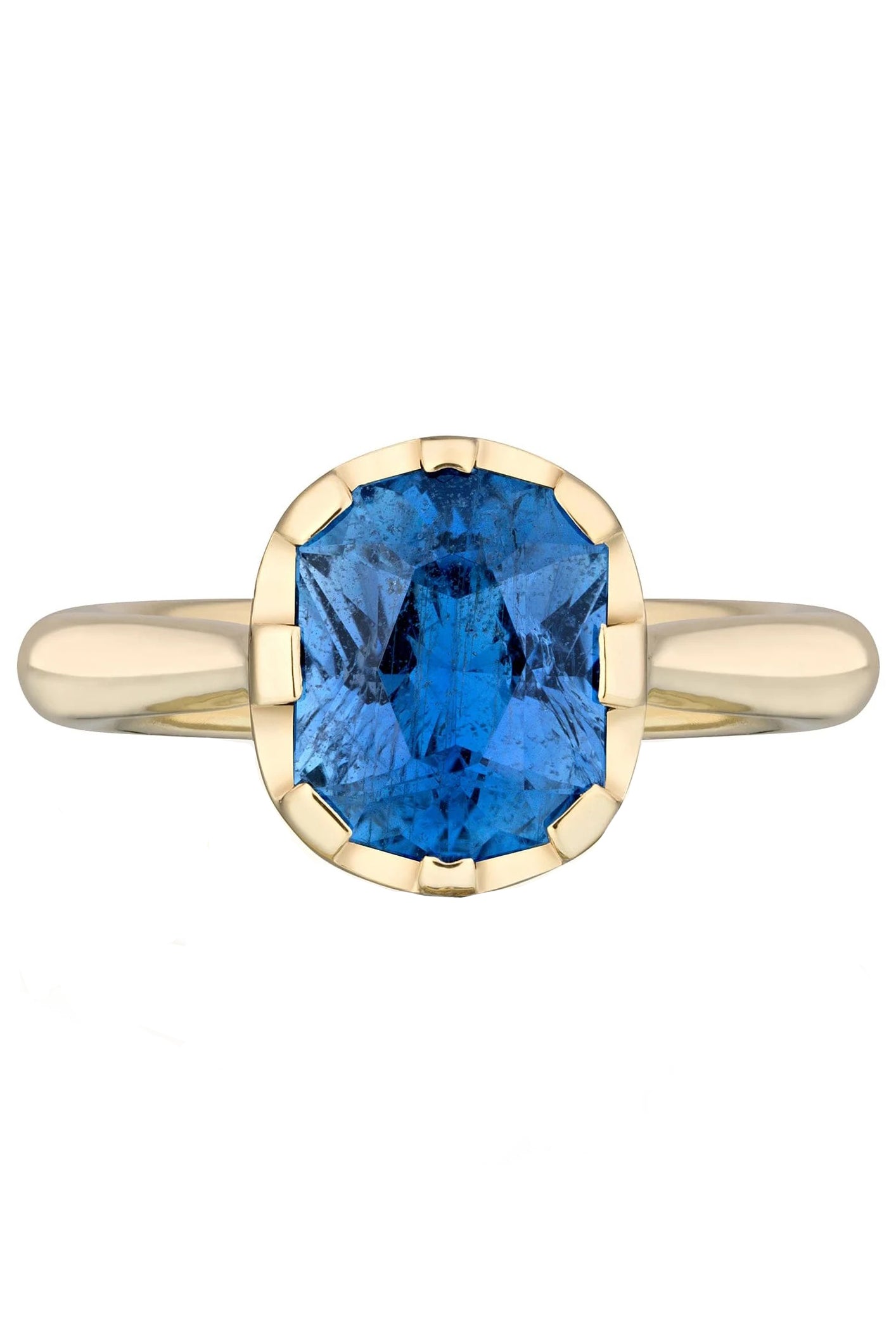 Precision Cut Blue Sapphire Ring | ANDY LIF – Marissa Collections