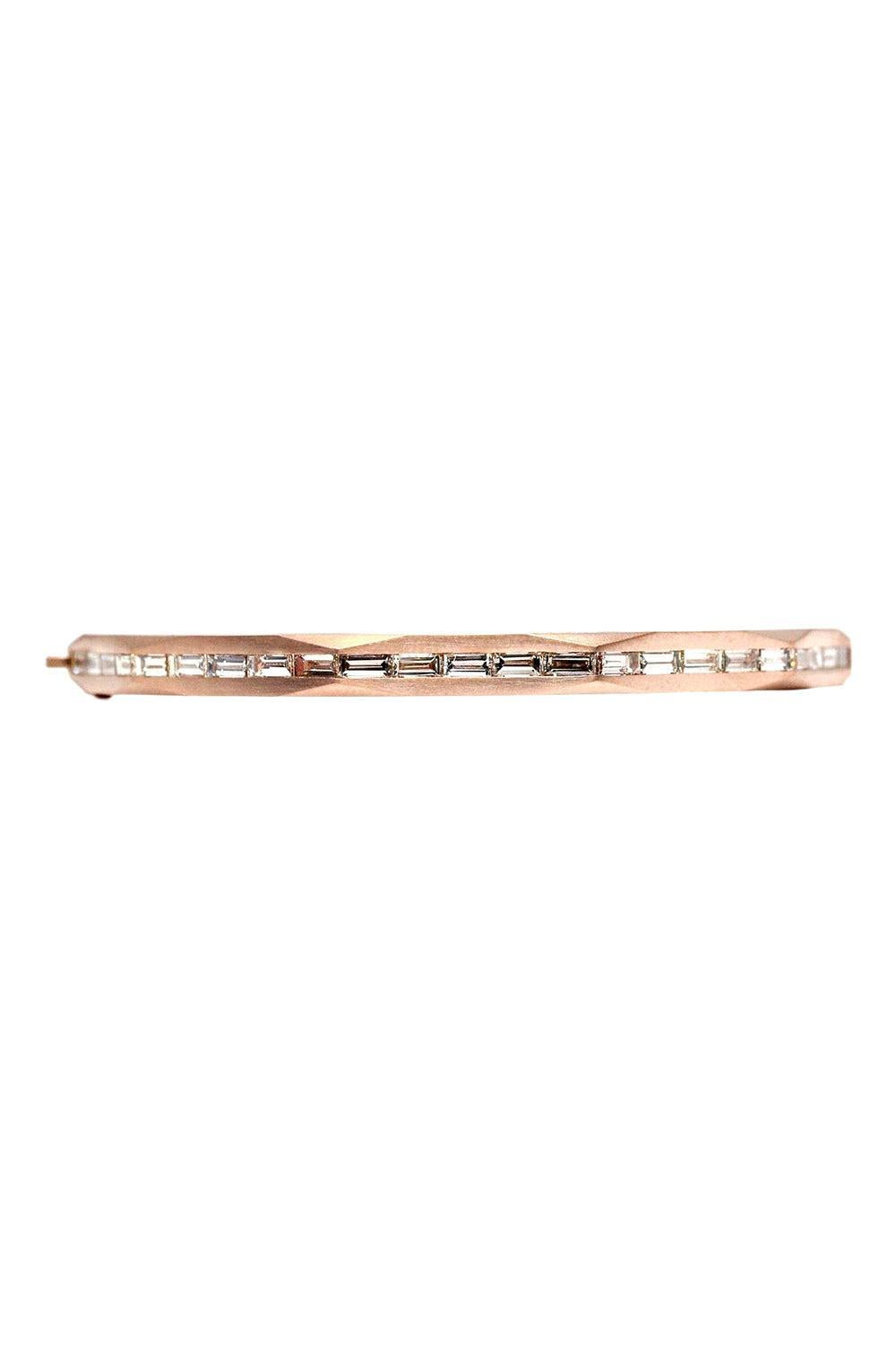 Brown Diamond Enigma Baguette Bangle Bracelet | ARUNASHI – Marissa ...