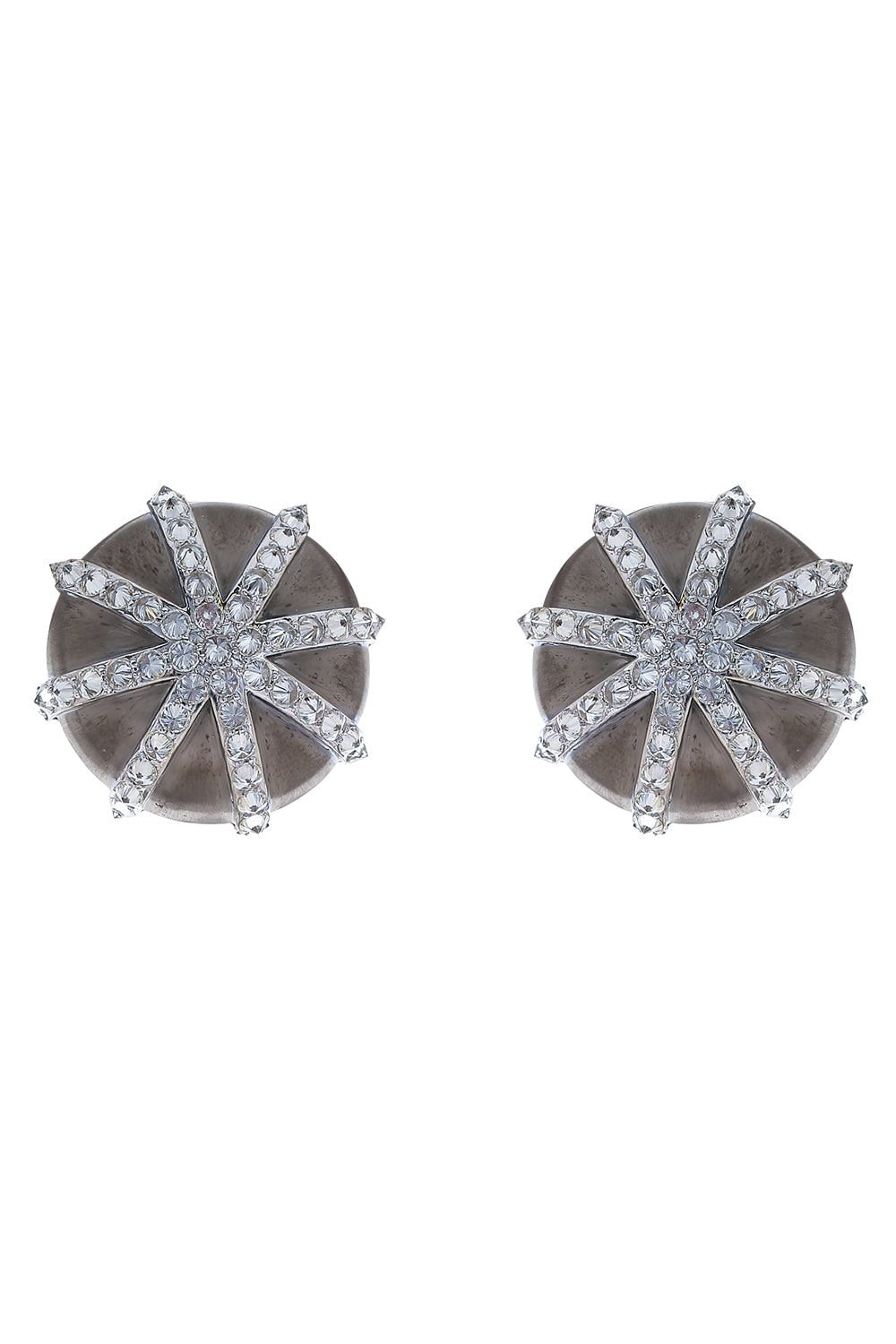 Reverse Set Dome Button Earrings | ARUNASHI – Marissa Collections