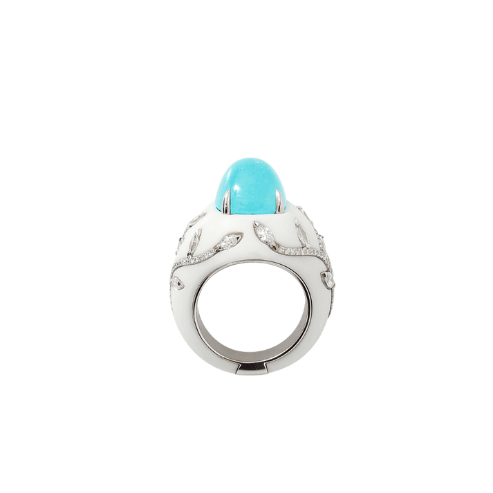 Cabochon Paraiba Corian Ring | ARUNASHI – Marissa Collections