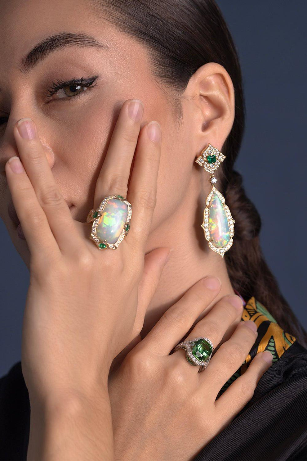 Mint Tourmaline Diamond Ring | ARUNASHI – Marissa Collections