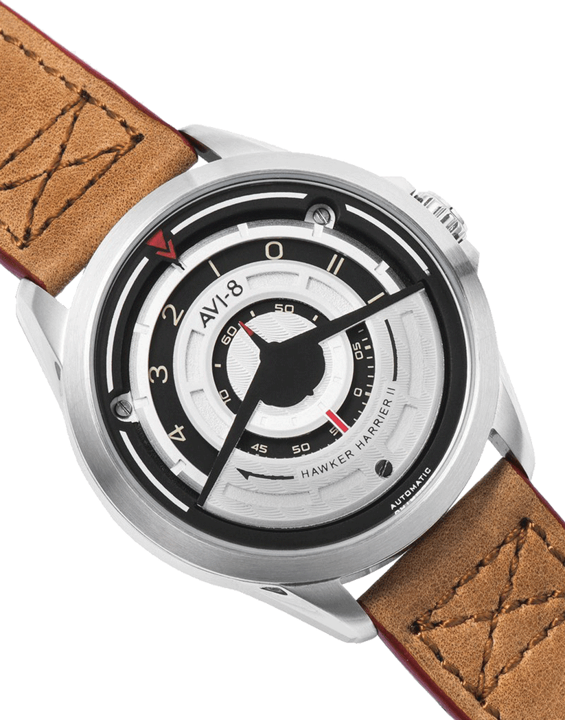 White and Brown Hawker Harrier II Watch | AVI-8 – Marissa Collections
