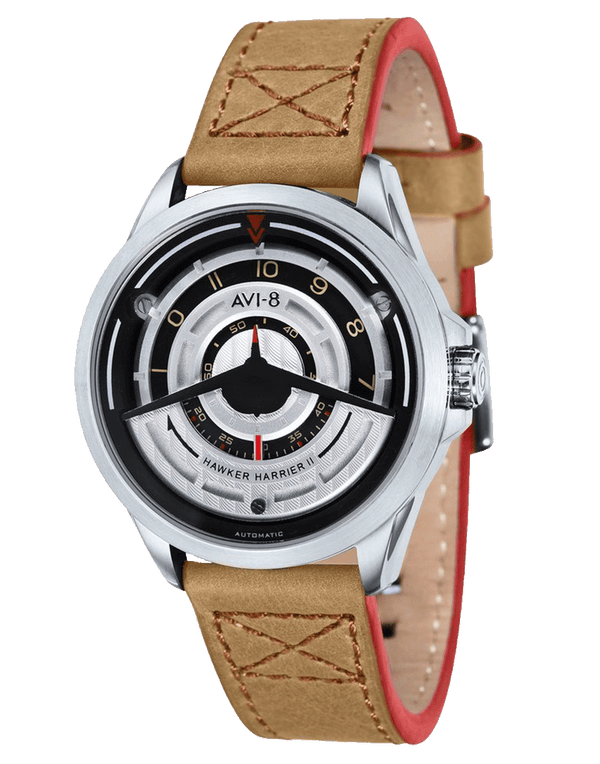 White and Brown Hawker Harrier II Watch | AVI-8 – Marissa Collections