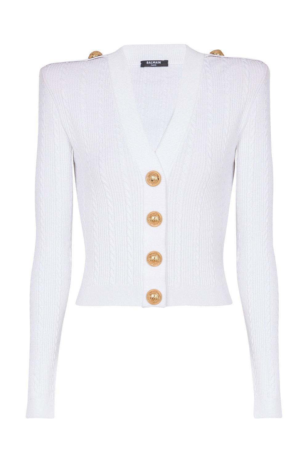 Four Button Cardigan | BALMAIN – Marissa Collections