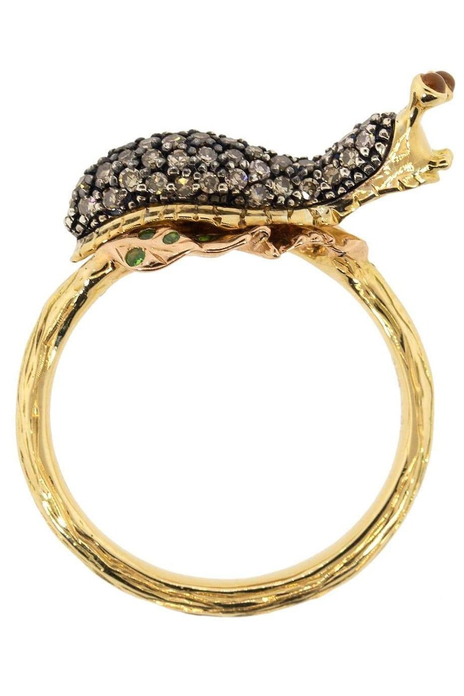 Stackable Slug Diamond Ring | BIBI VAN DER VELDEN – Marissa Collections