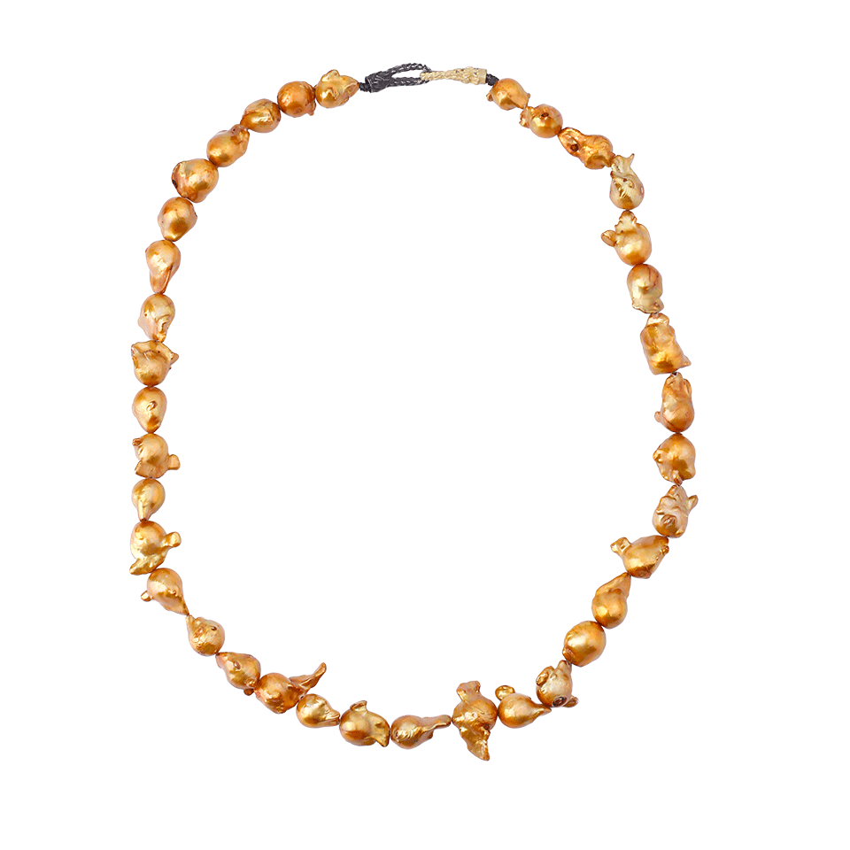 Baroque Golden Pearl Necklace | BOAZ KASHI – Marissa Collections