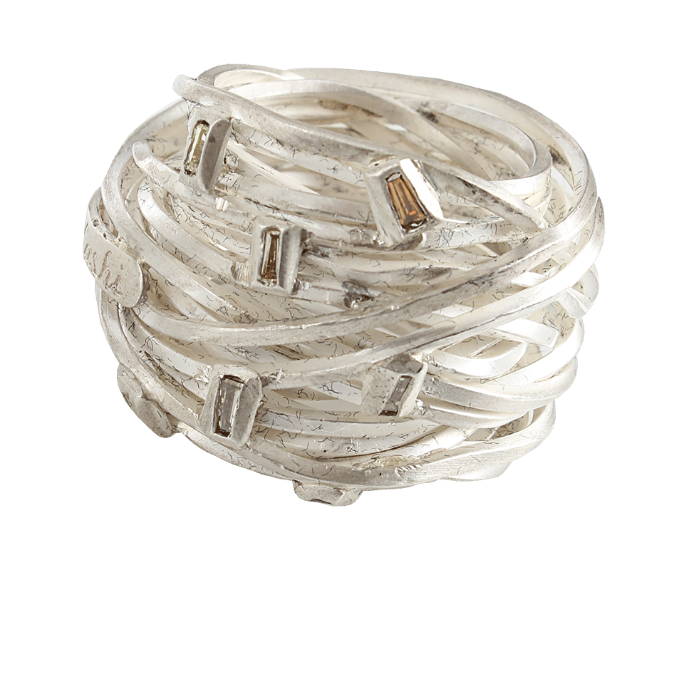 Wire Wrap Ring With Diamonds | BOAZ KASHI – Marissa Collections