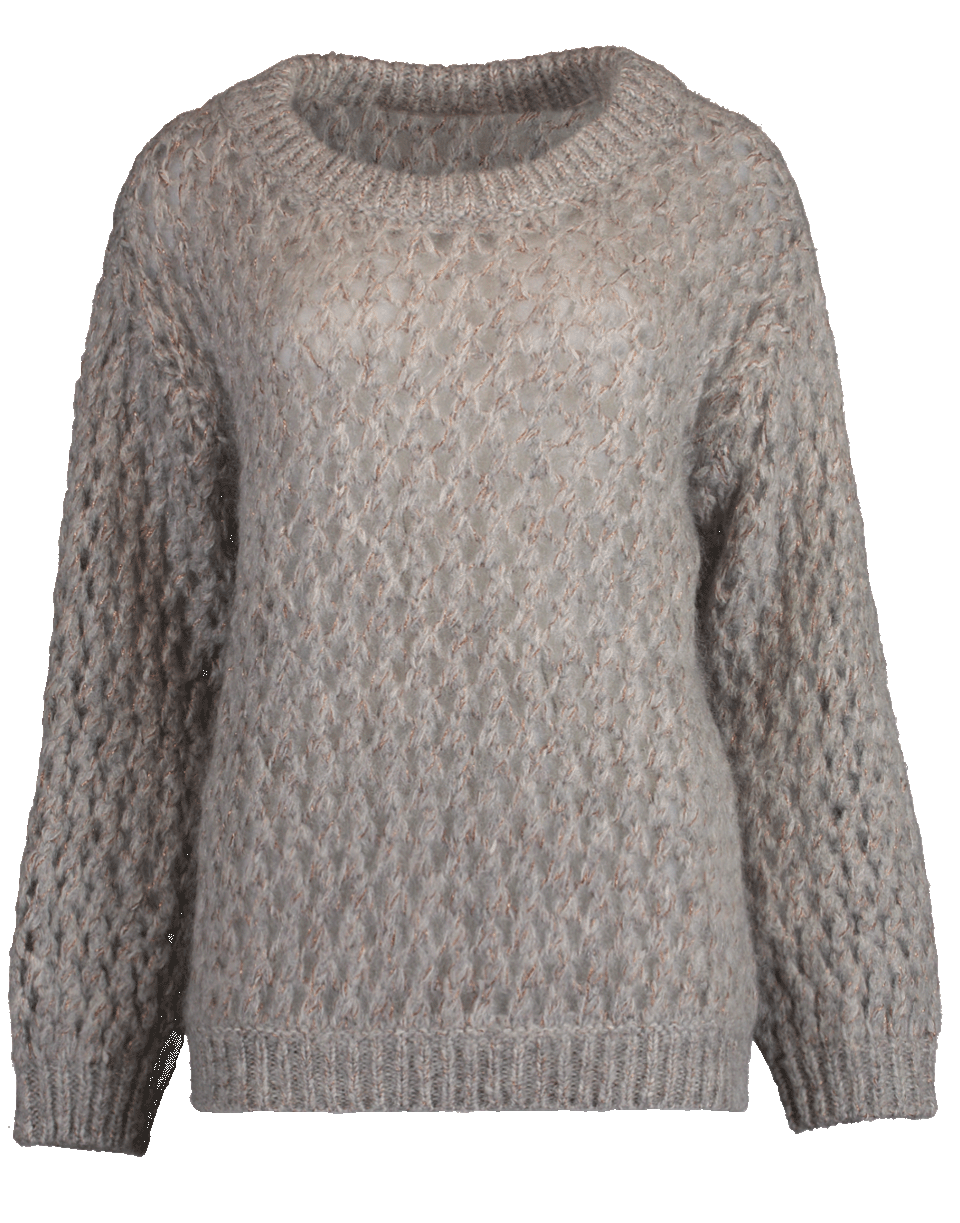 Open Weave Net Mohair Crewneck Sweater | BRUNELLO CUCINELLI – Marissa ...