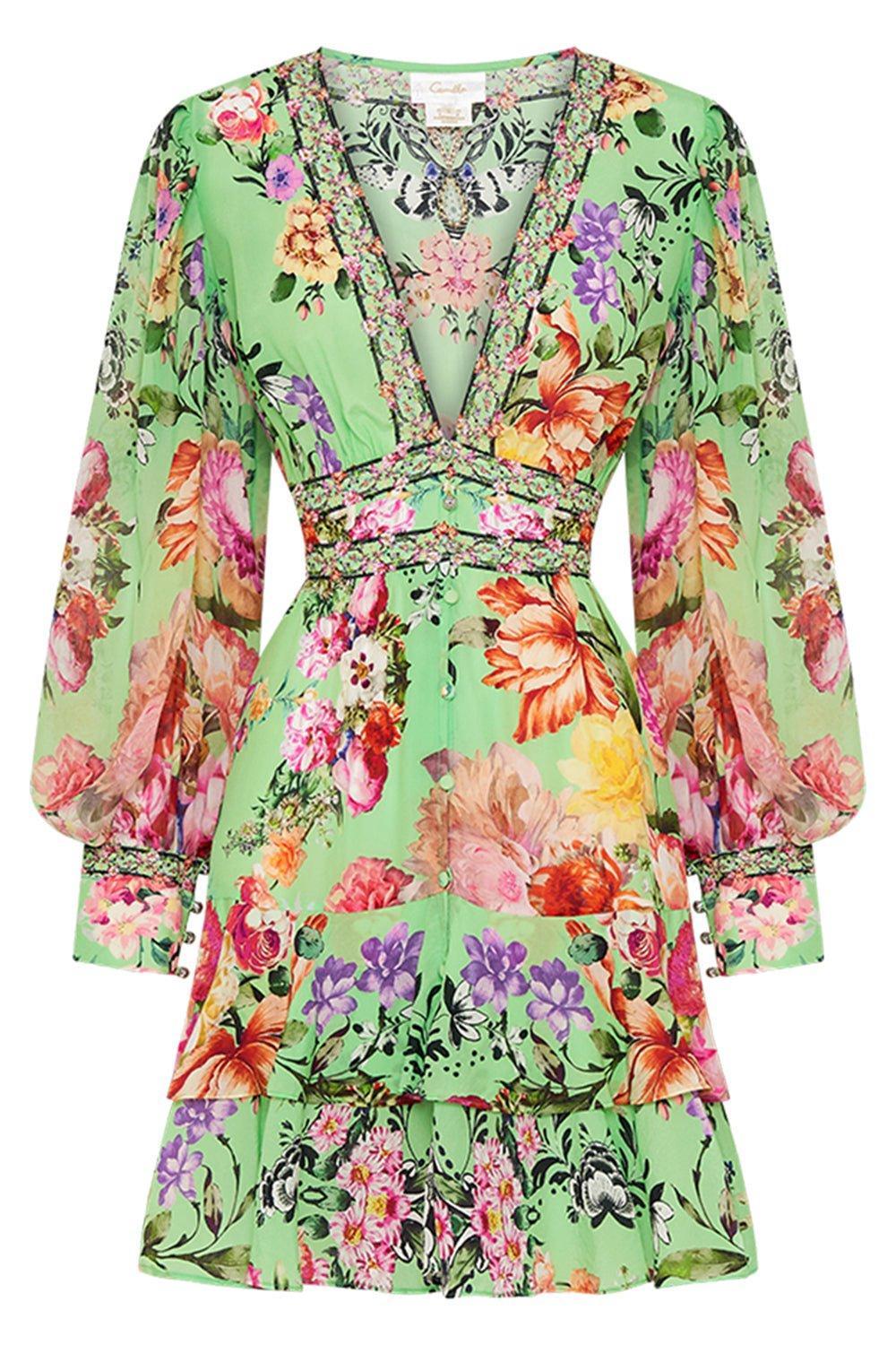 Button Front Frill Dress | CAMILLA – Marissa Collections