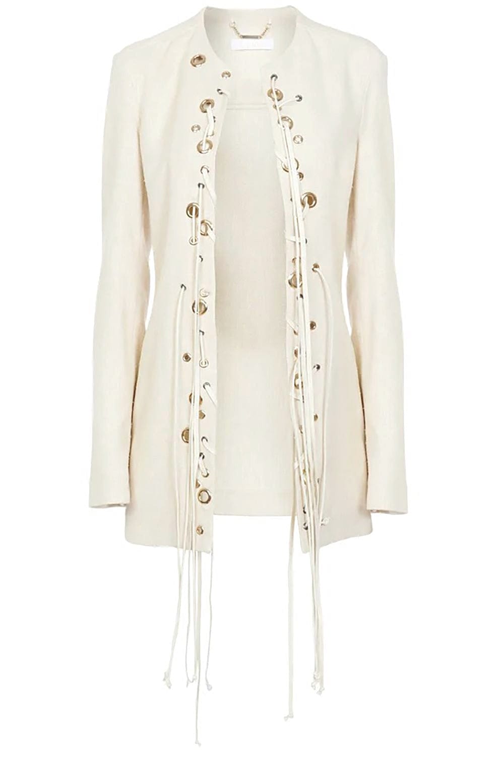 Collarless Long Jacket | CHLOÉ – Marissa Collections