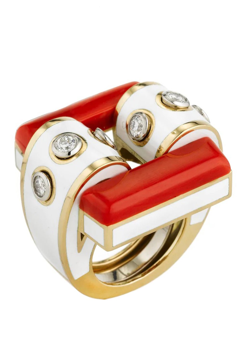 Coral Domino Ring | DAVID WEBB – Marissa Collections