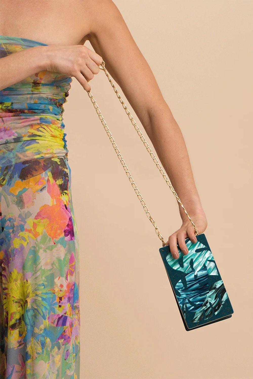 Dark Green Minnie Acrylic Hardbody Bag | EDIE PARKER – Marissa Collections