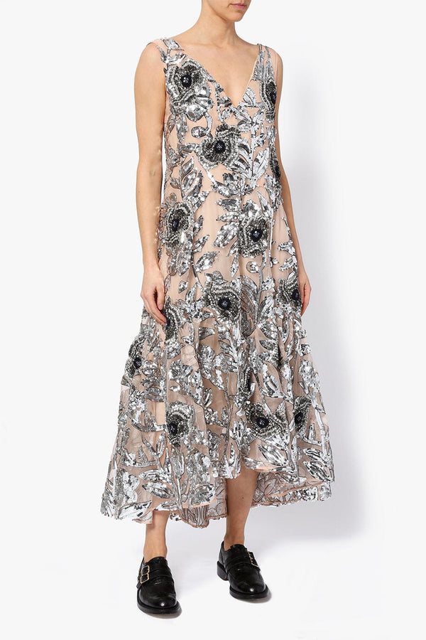 Eberta Floral Sequin Dress | ERDEM – Marissa Collections