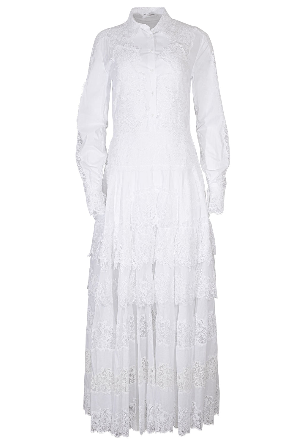 Tiered Lace Maxi Dress | ERMANNO SCERVINO – Marissa Collections