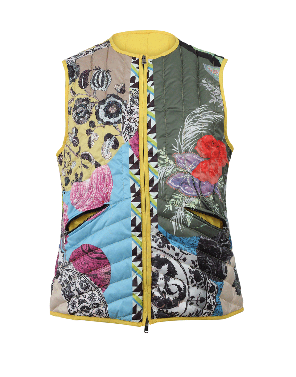 Parrot Print Puffer Vest | ETRO – Marissa Collections