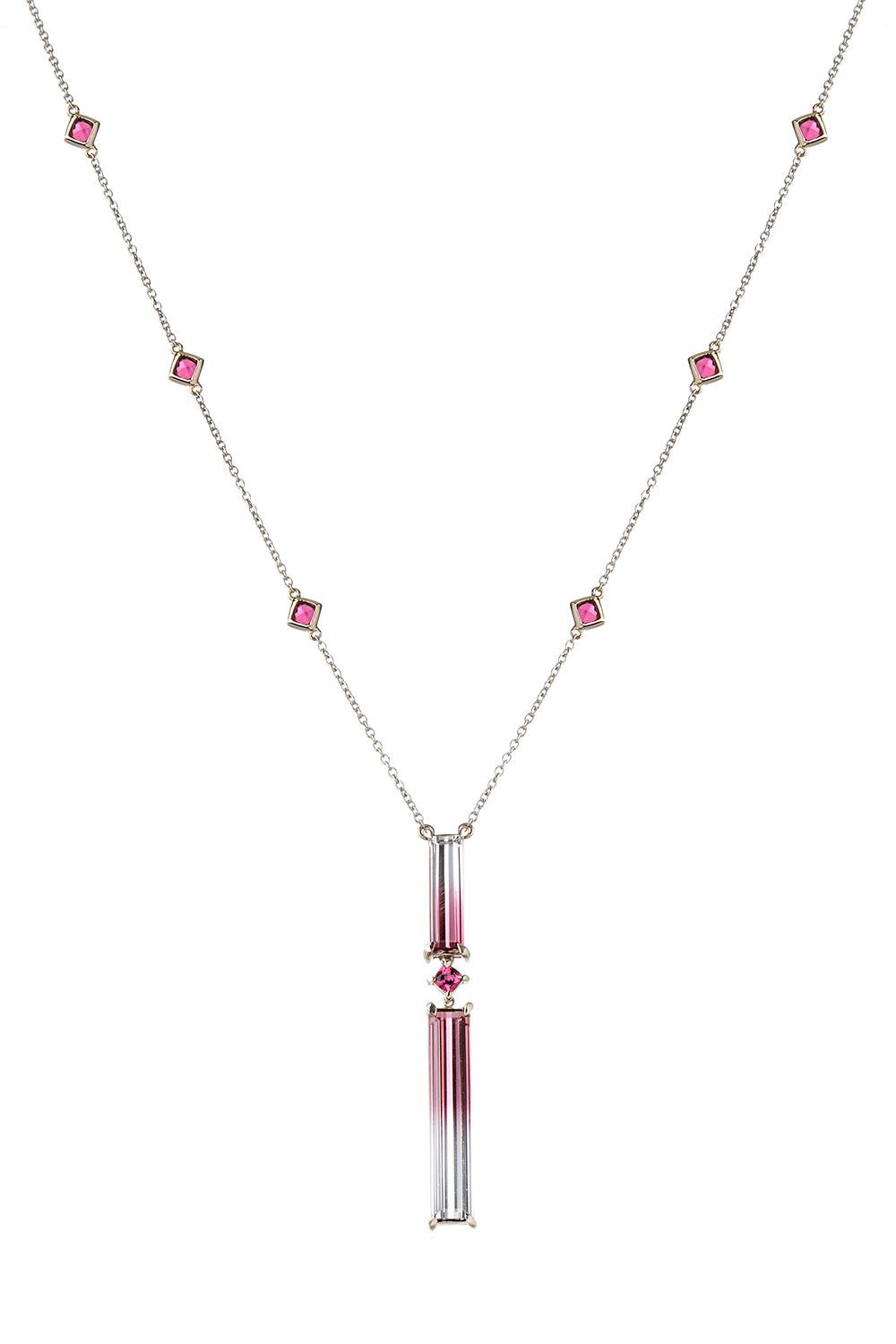 Bicolor Rubellite Pendant Necklace | FISZMAN JEWEL – Marissa Collections