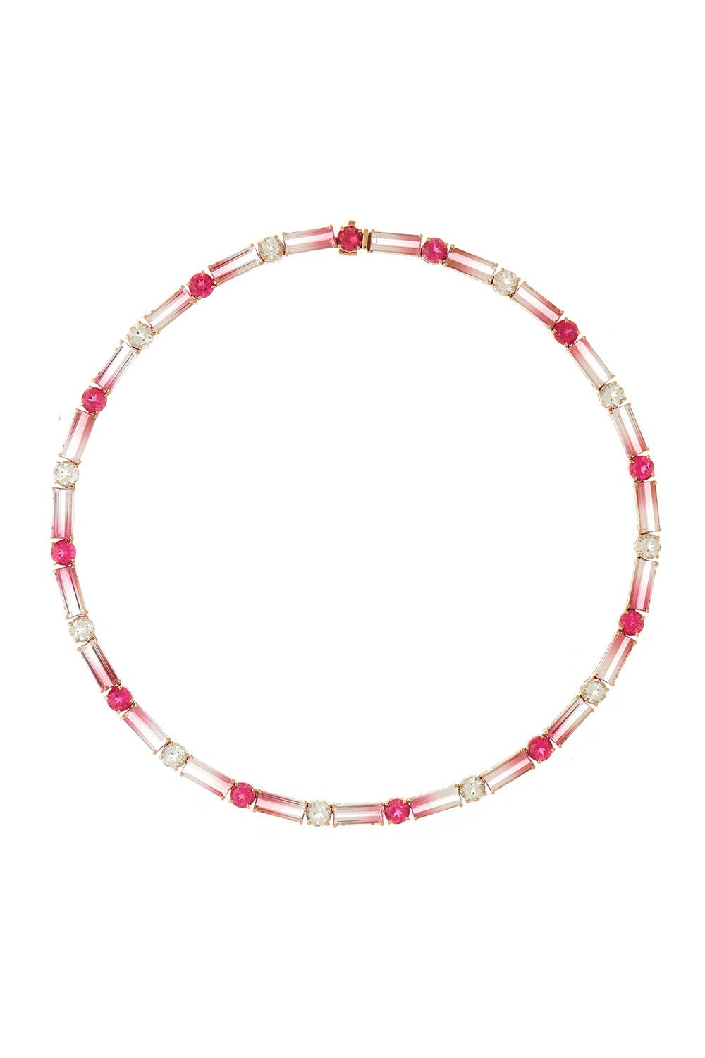 Bicolor Rubellite Tourmaline Tennis Necklace | FISZMAN JEWEL – Marissa ...