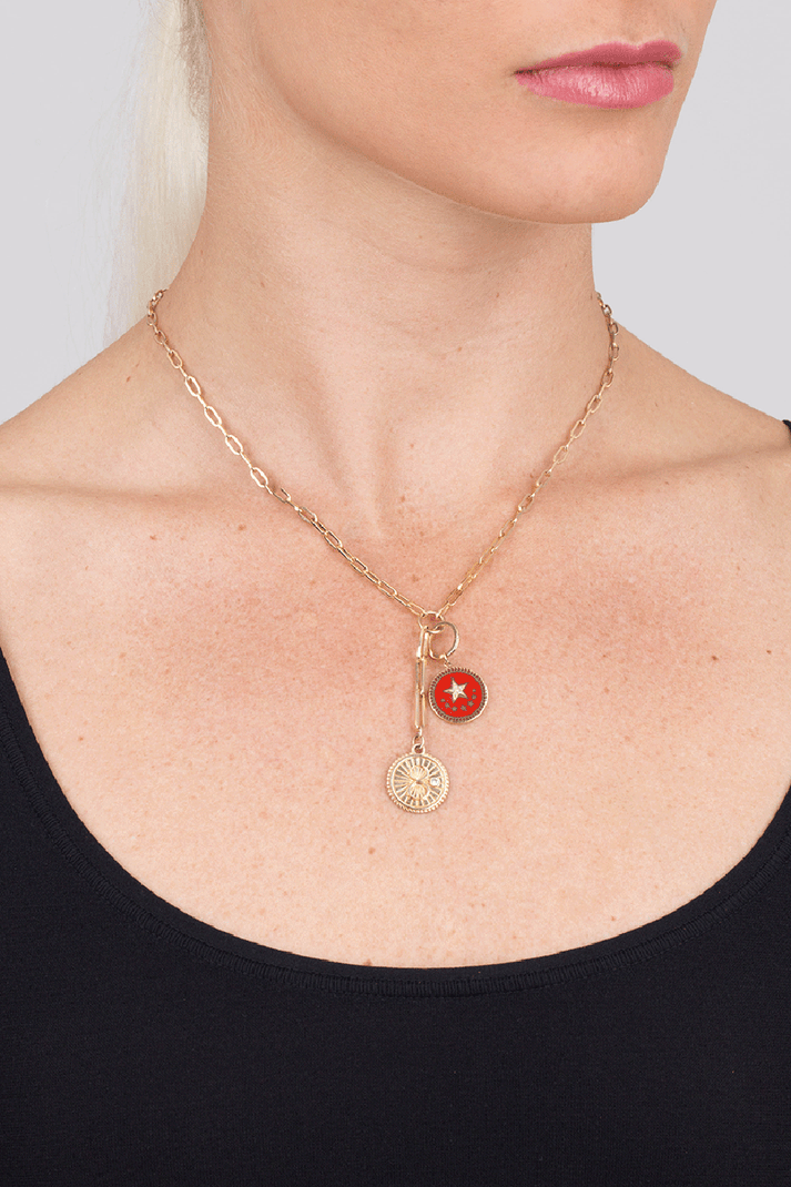 Karma Medallion Necklace | FOUNDRAE – Marissa Collections