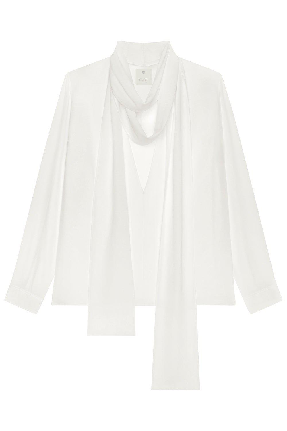 Lavaliere Deep V-Neck Blouse | GIVENCHY – Marissa Collections