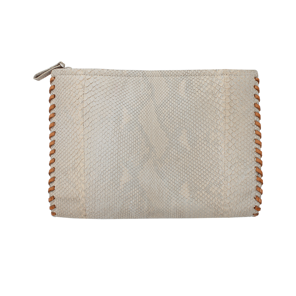 Whipstitch Python Clutch | HELENE HANDBAGS – Marissa Collections