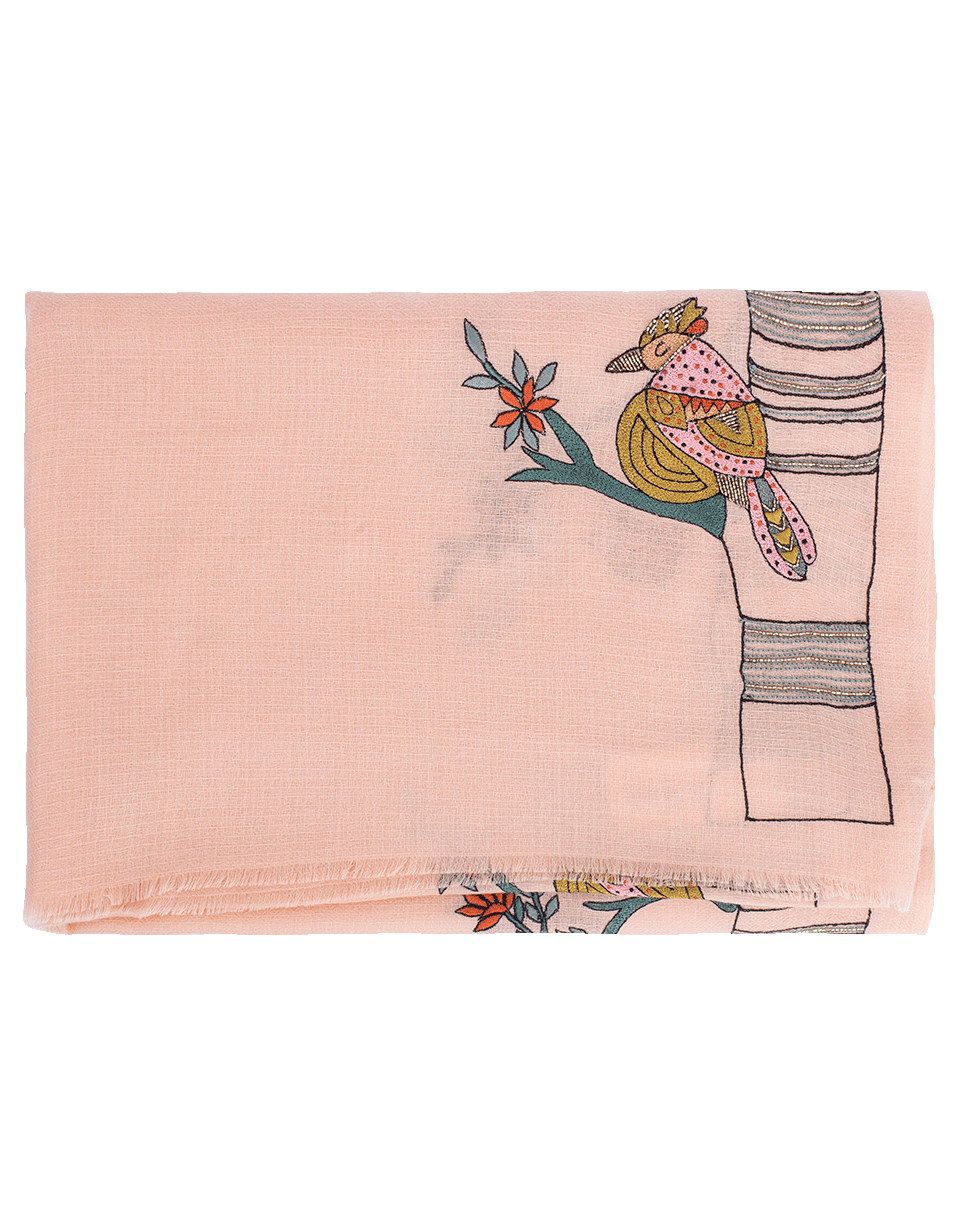 Embroidered Bird Scarf | JANAVI INDIA – Marissa Collections