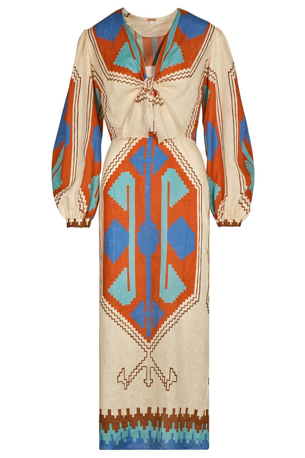 Sailing Flags Ankle Dress | JOHANNA ORTIZ – Marissa Collections