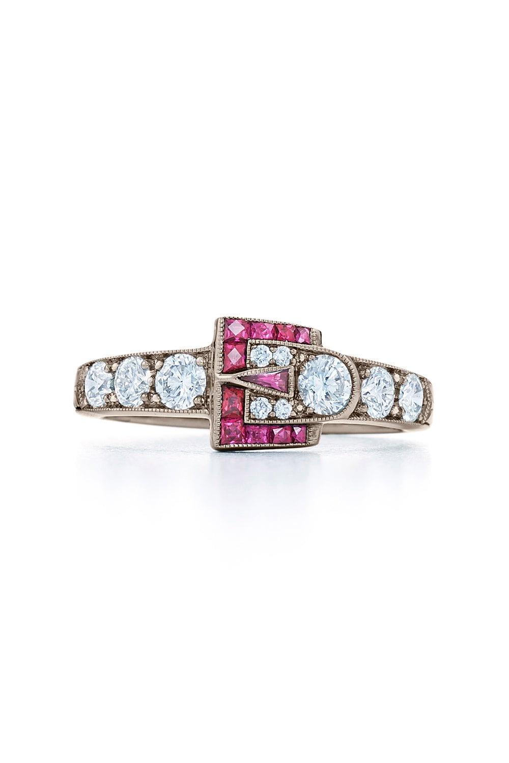Vintage Diamond Ruby Buckle Ring | KWIAT – Marissa Collections