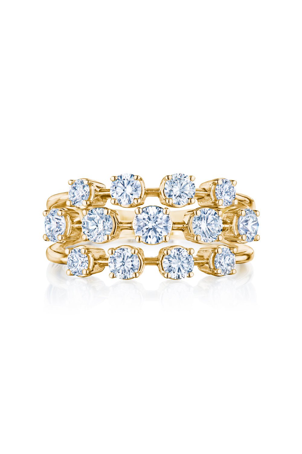 Starry Night Three Row Diamond Ring | KWIAT – Marissa Collections