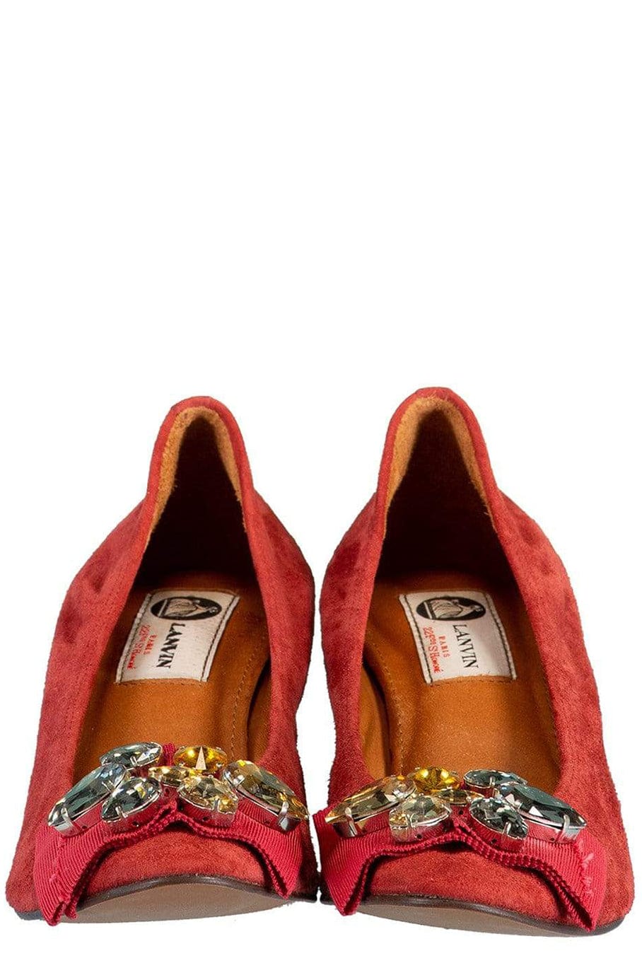 Cube Heel Ballerina Pump with Ribbon | LANVIN – Marissa Collections