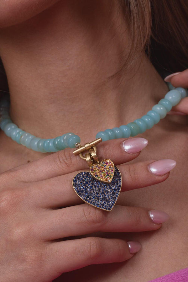 Small Confetti Heart Pendant | LEIGH MAXWELL – Marissa Collections
