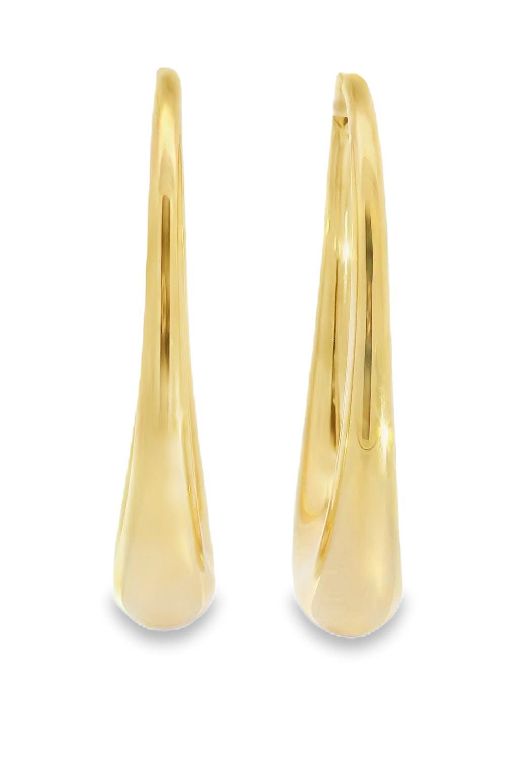 Elongated Oval Hoop Earrings | LISA NIK – Marissa Collections