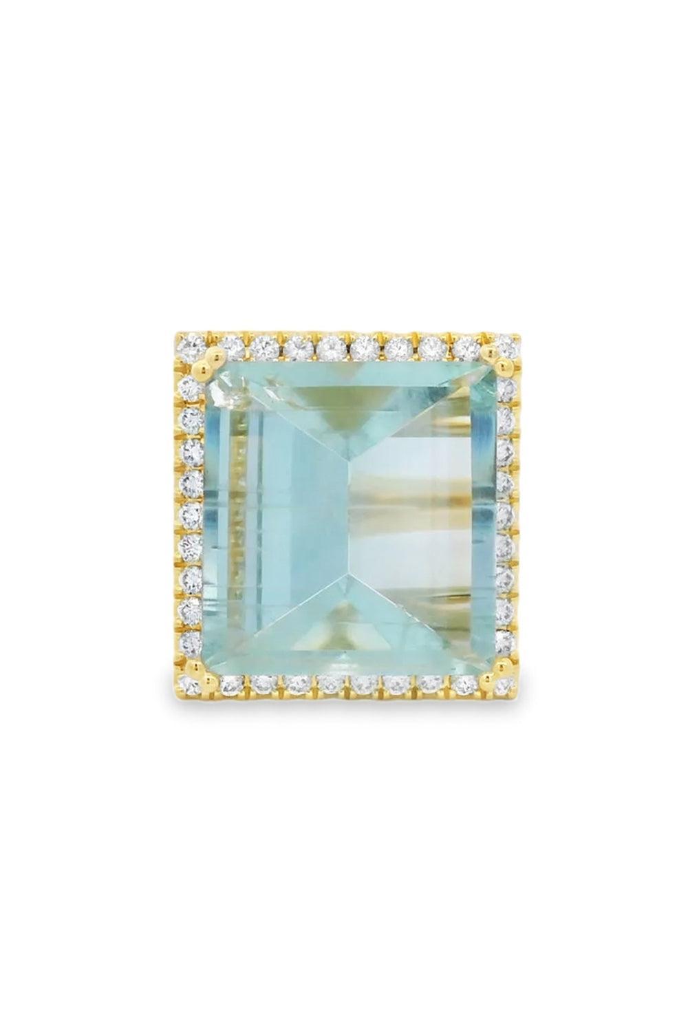 Mirror Cut Green Beryl Ring | LISA NIK – Marissa Collections