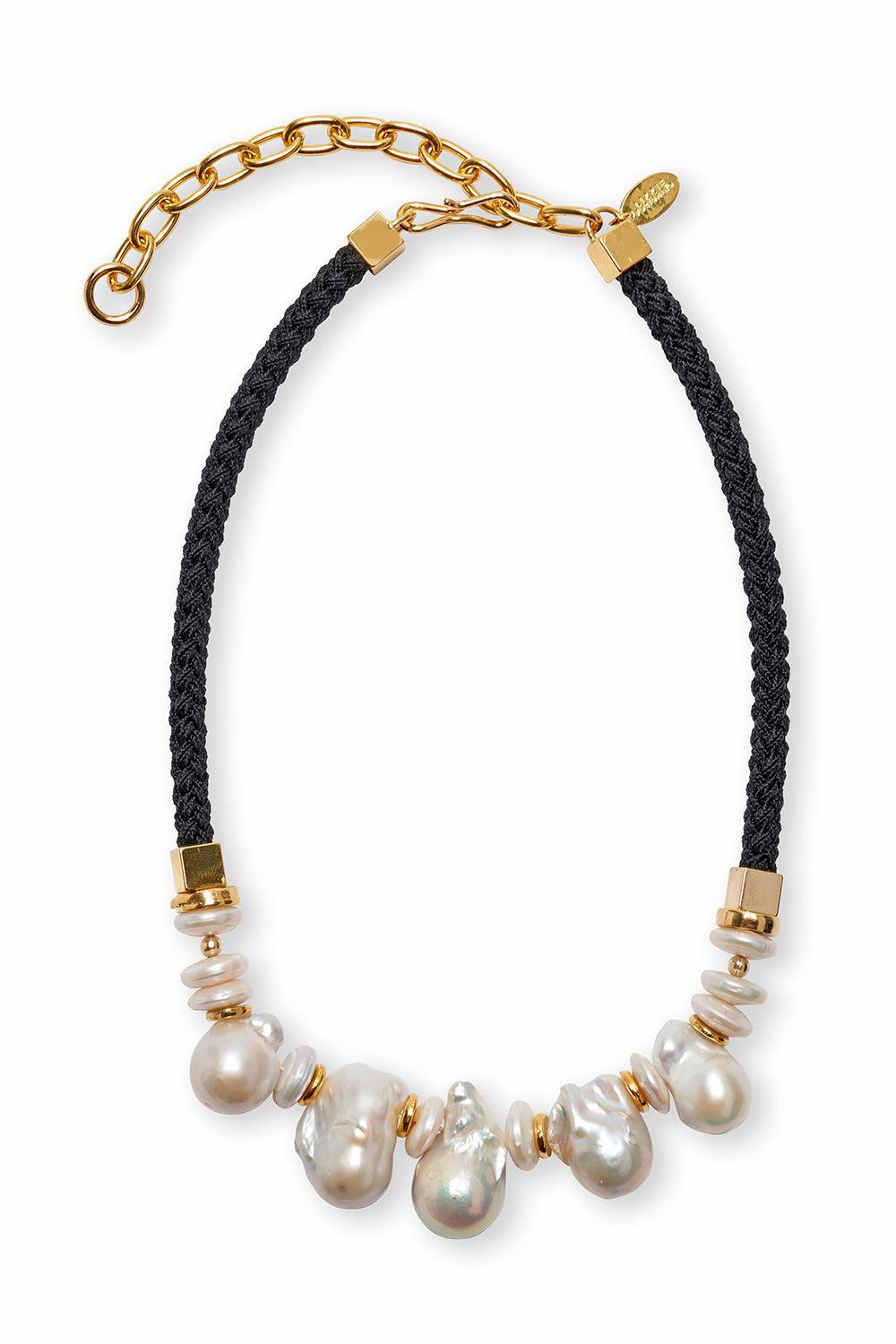 PEARL PLAZA COLLAR NECKLACE | LIZZIE FORTUNATO – Marissa Collections