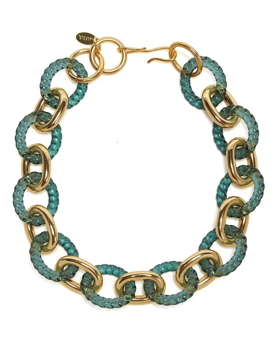 Green Mirrored Sea Necklace | LIZZIE FORTUNATO – Marissa Collections