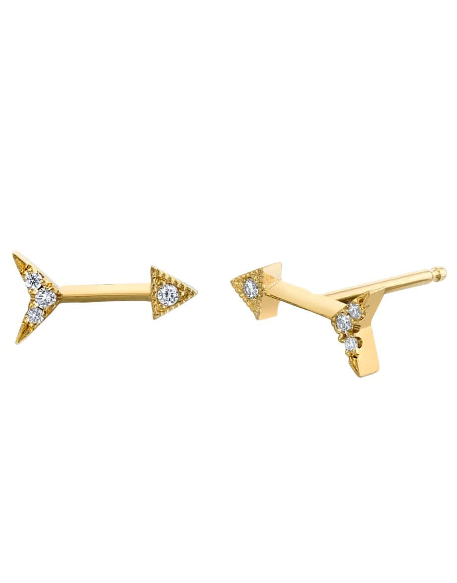 Mini Diamond Arrow Piercing Stud | LIZZIE MANDLER – Marissa Collections