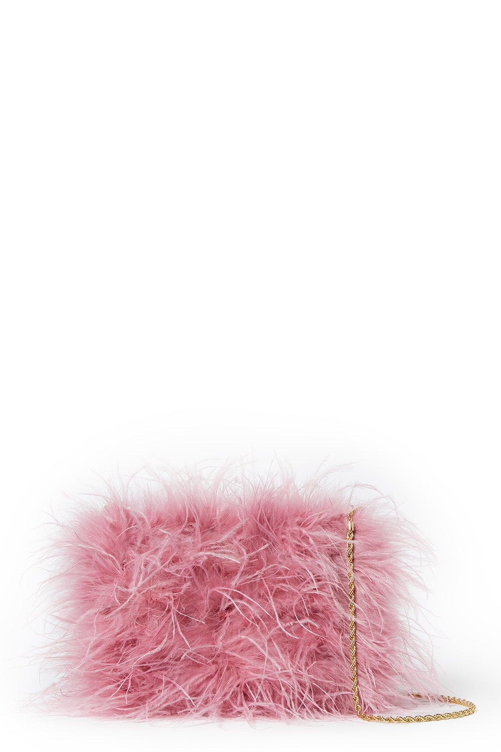 Zahara Feather Pouch - Rose | LOEFFLER RANDALL – Marissa Collections